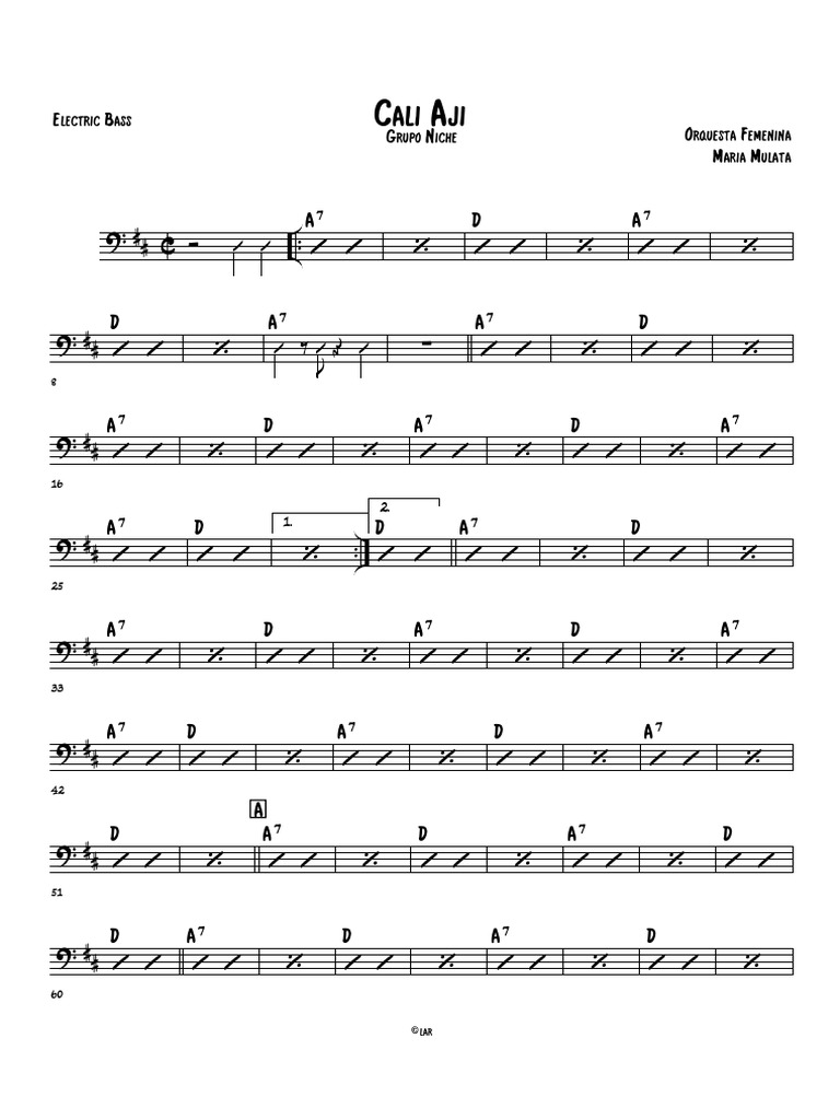 Cali Aji - Electric Bass | PDF