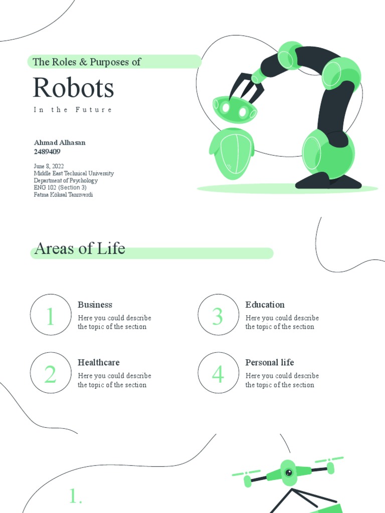 The Roles and Purposes of Robots in The Future | PDF | Health Care ...