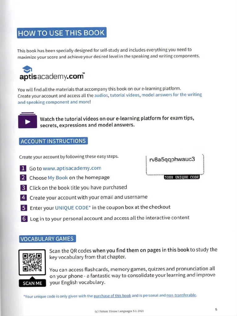 Aptis Advanced 5 | PDF