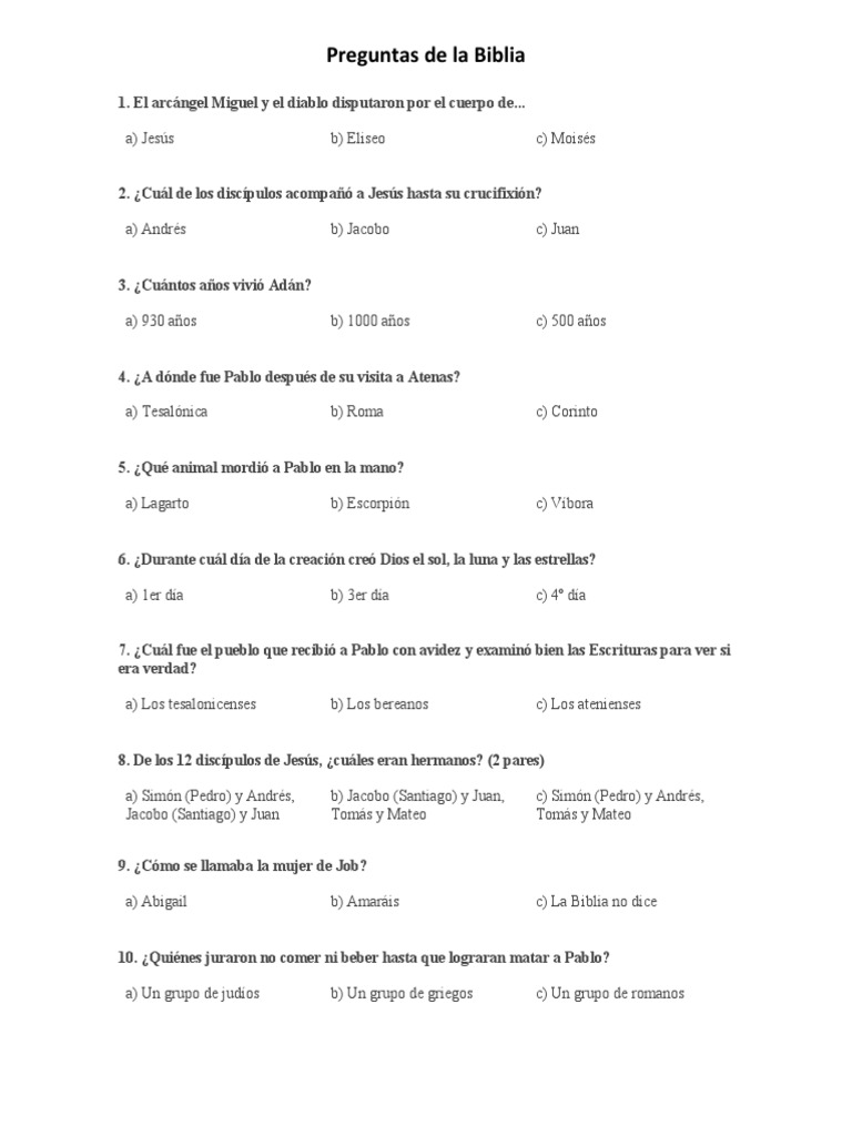 01 - Preguntas Sin Respuestas | PDF