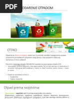 VRSTE I KLASIFIKACIJA OTPADA Sa Prezentacije | PDF