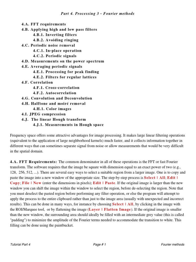 Fourier Transform: Image Processing | PDF | Low Pass Filter | Convolution