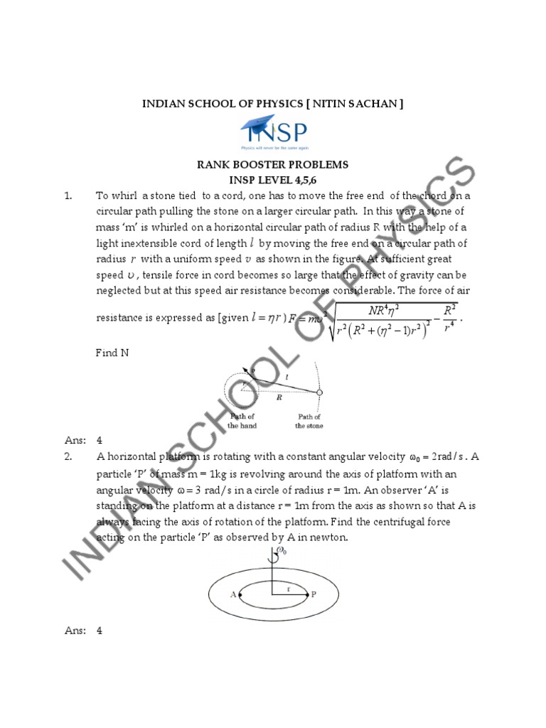 Circular Motion FINAL - Watermark | PDF