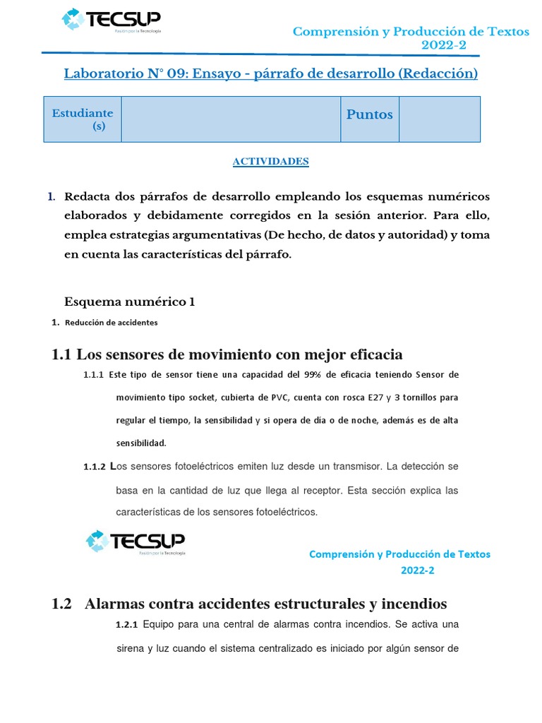L9 ENSAYO - Párrafo de Desarrollo (Redacción) | PDF | Computadoras ... L9 ENSAYO - Párrafo de Desarrollo (Redacción) | PDF | Computadoras ...
