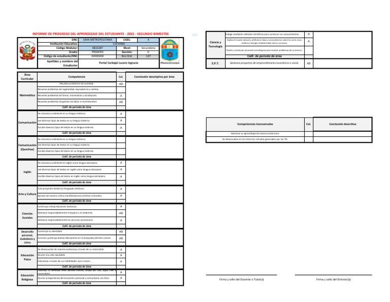PRIMERO-D-Portal Carbajal Lucero Ingracia | PDF | Cognición | Aprendizaje