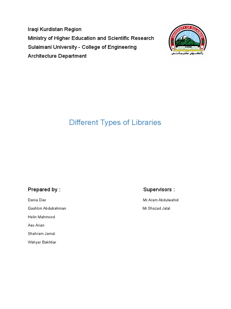 Types of Libraries | Download Free PDF | Libraries | Teaching Method