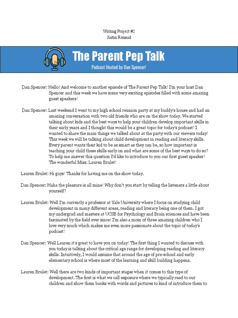 Writing Project 2 1 Pdf Literacy Cognition