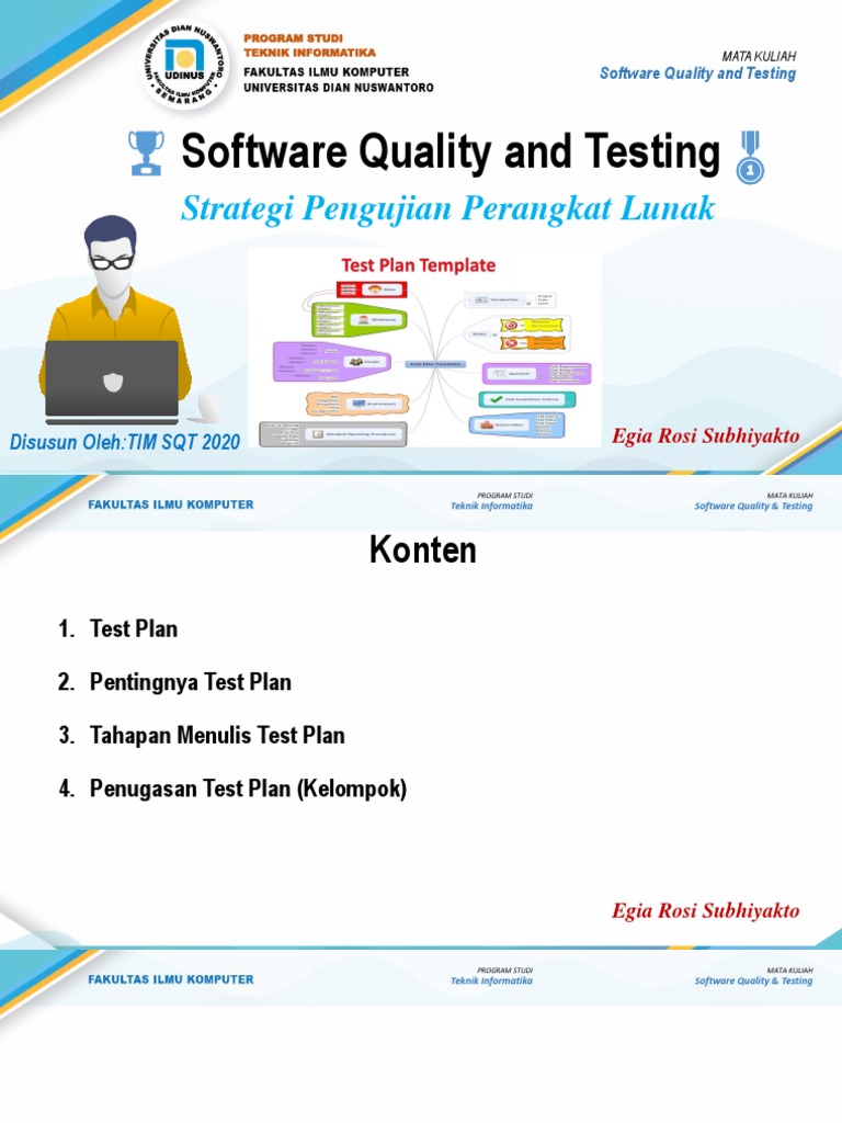 Strategi Pengujian Perangkat Lunak - Software Quality and Testing ...