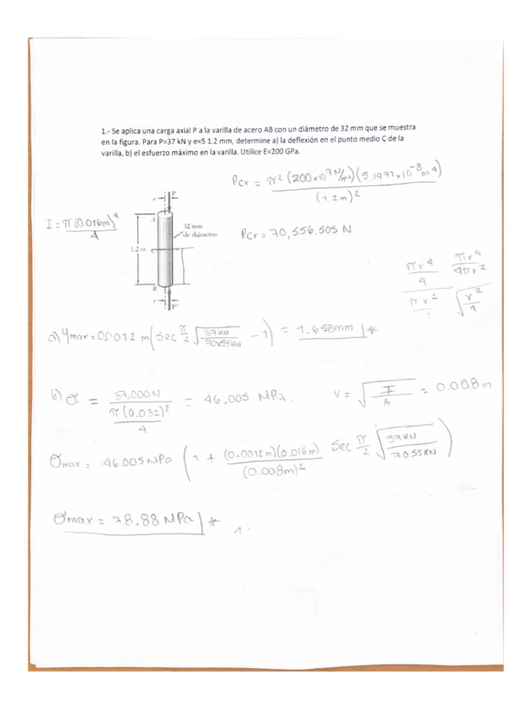 Tarea Mecanica de Materiales | PDF