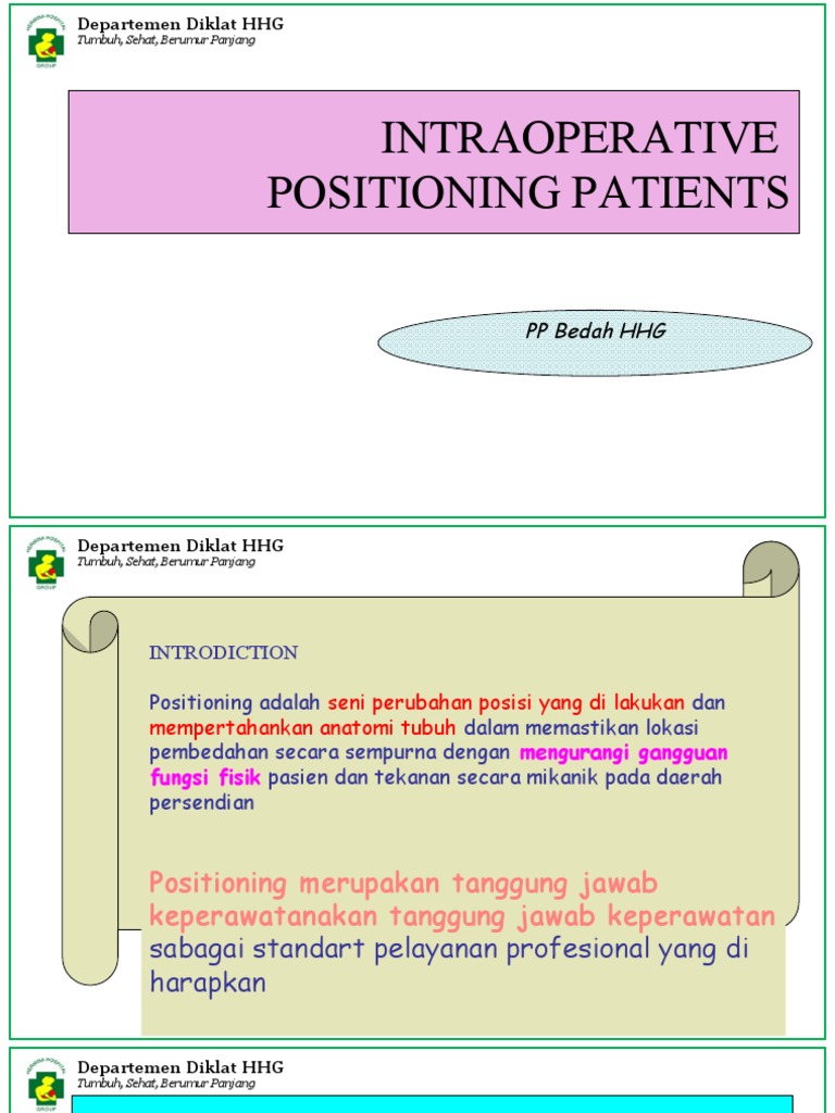 Intra Operative Positioning Patiens | PDF | Sains & Matematika