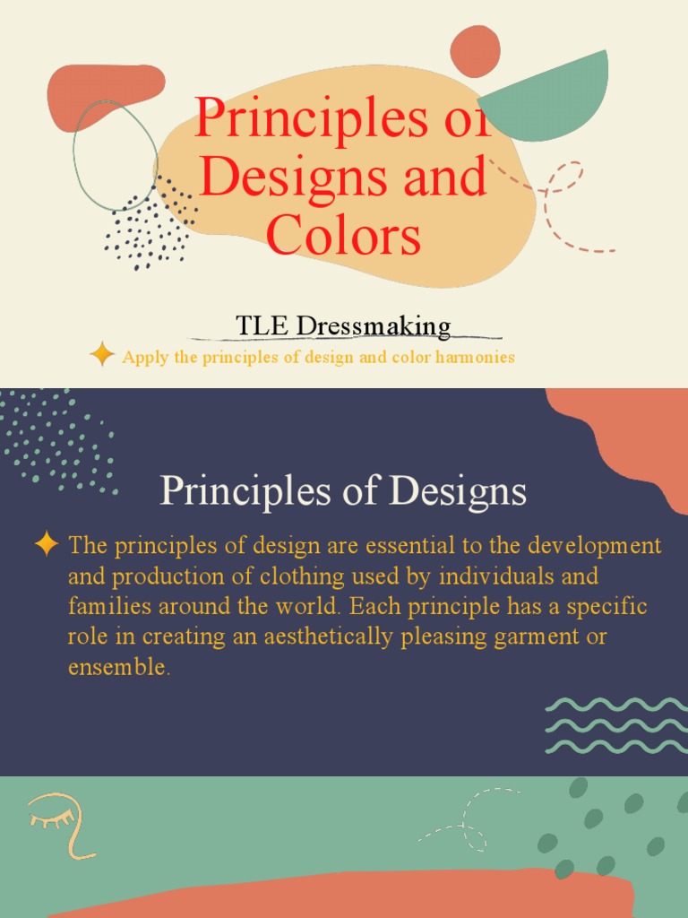 Principles of Design in Dressmaking | PDF | Career & Growth | Lifestyle