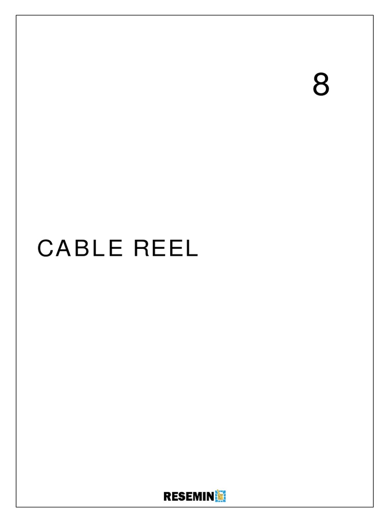 Cable Reel | PDF | Tornillo | Ingeniería mecánica