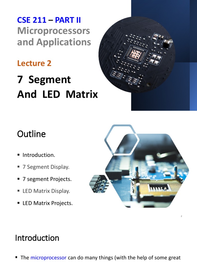 LEC2 - 7segment - LED Matrix | PDF | Systems Engineering | Office Equipment