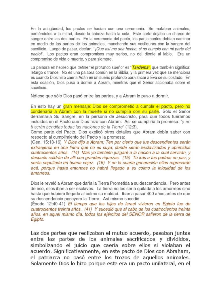 Pacto Dios Con Abraham | PDF | Abrahán | Libro del éxodo