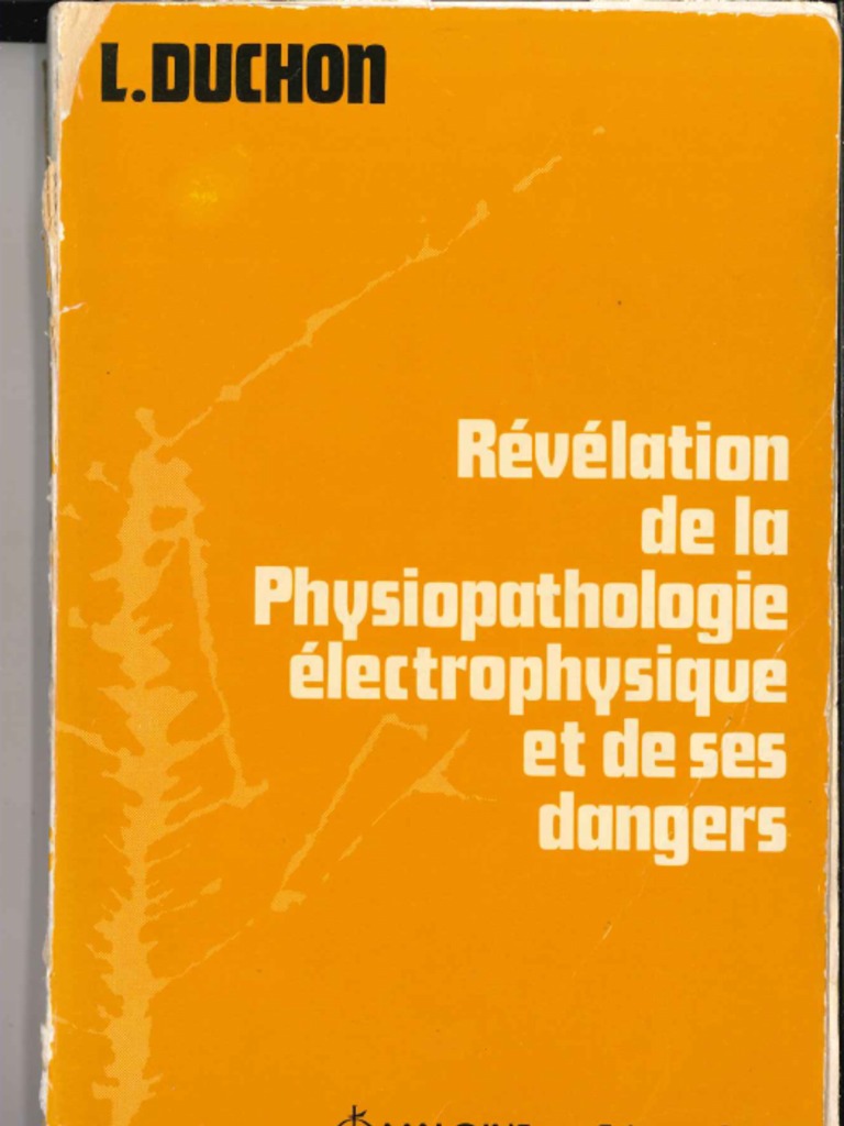 Santé Livre Physiopathologie Electrophysique Duchon p1 À 111 | PDF