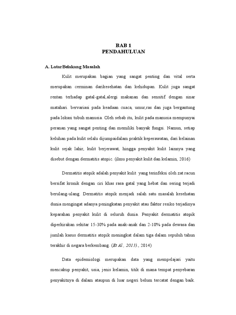 Contoh KTI BAB 1-3 | PDF