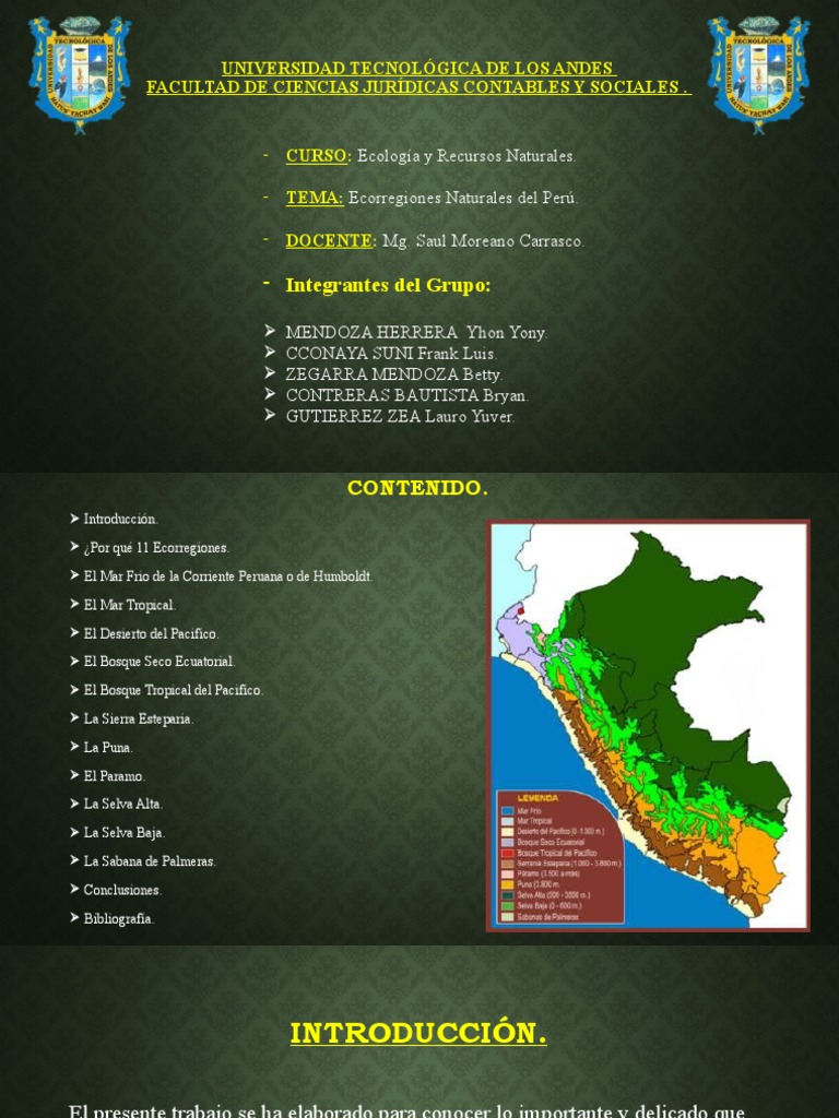 Ecoregiones Del Peru | PDF | Mangle | Perú Ecoregiones Del Peru | PDF | Mangle | Perú