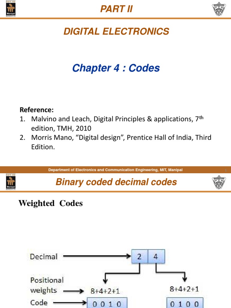 Codes Pdf Binary Coded Decimal Error Detection And Correction