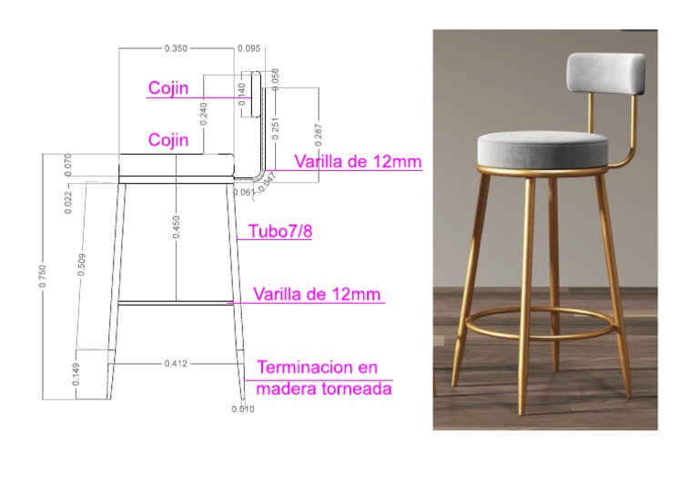 Plano Taburete | PDF