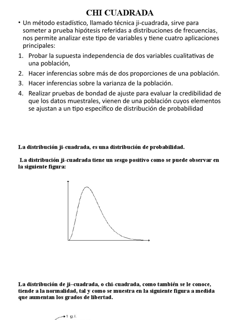 CHI CUADRADA | PDF | Prueba de ji cuadrado | Muestreo (Estadísticas)