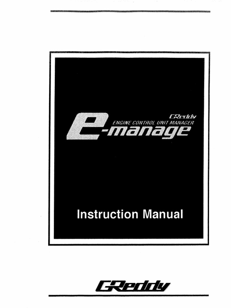 E-Manage (Blue) Installation - GReddy | PDF