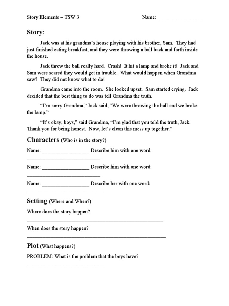 Story Elements | PDF