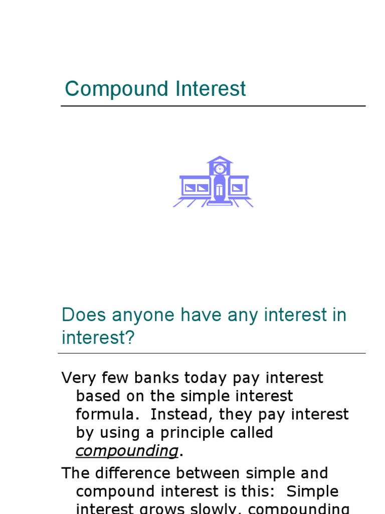 Lesson 5 - Compound Interest | PDF | Interest | Compound Interest