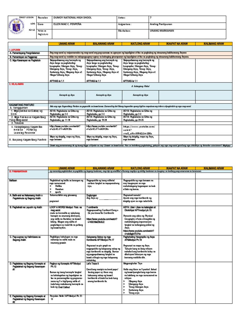 DLL-ARAL - PAN7 Week 1 | PDF