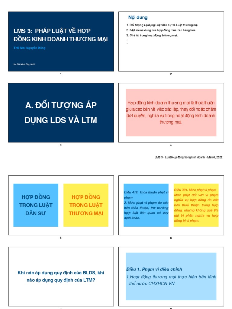 LMS 3 Luật Hợp đồng trong kinh doanh | PDF