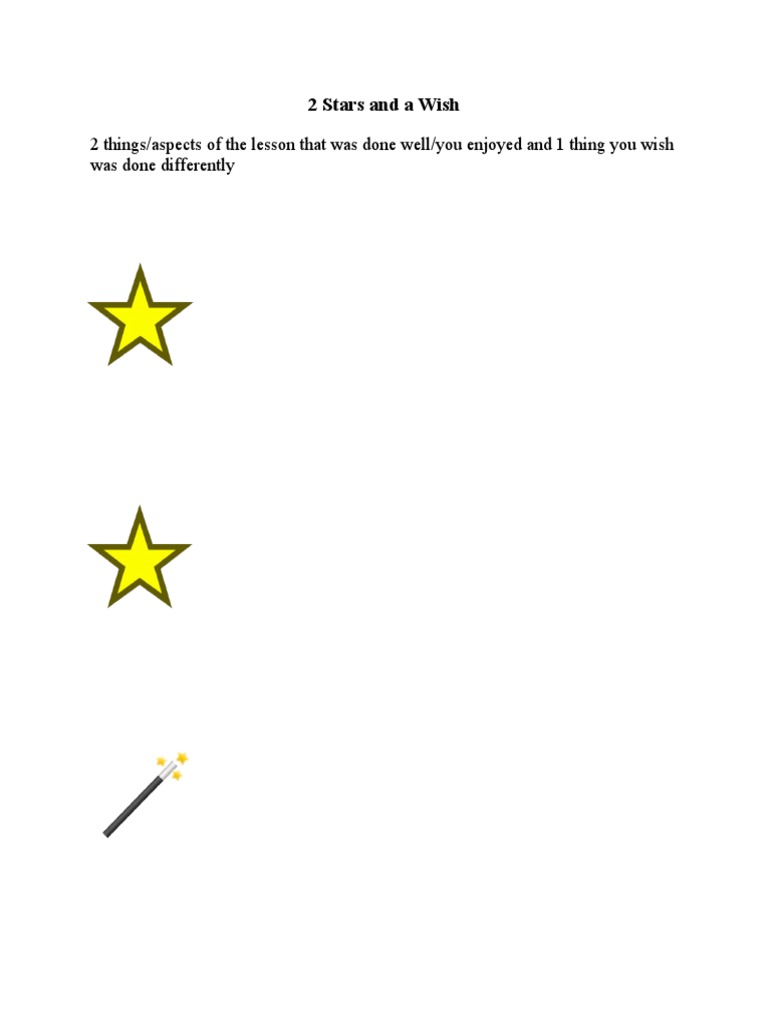 2 Stars and A Wish | PDF