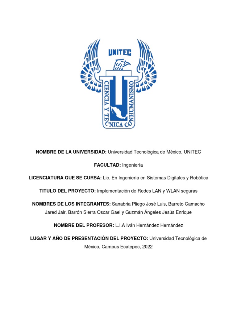 Proyecto Redes Final | PDF | Red de computadoras | LAN inalámbrico