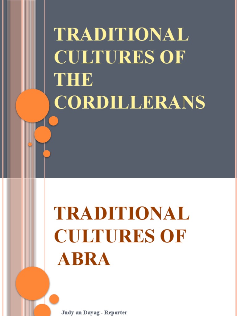 Traditional Cultures of The Cordillerans | PDF