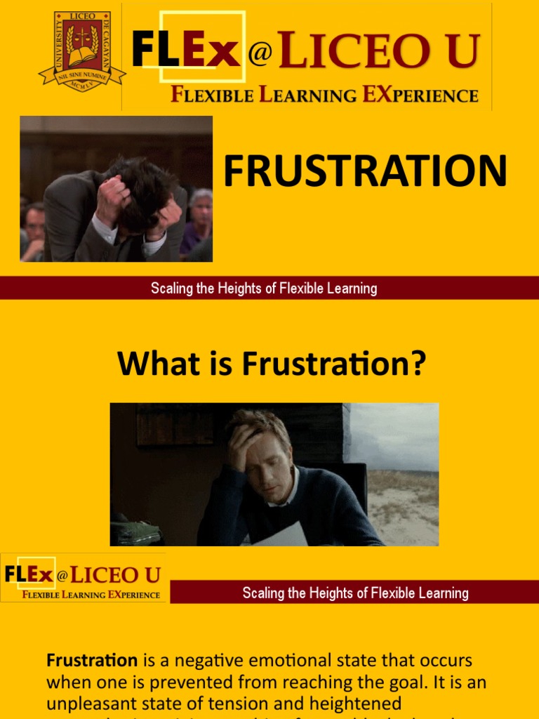 FRUSTRATION | PDF | Aggression | Anger