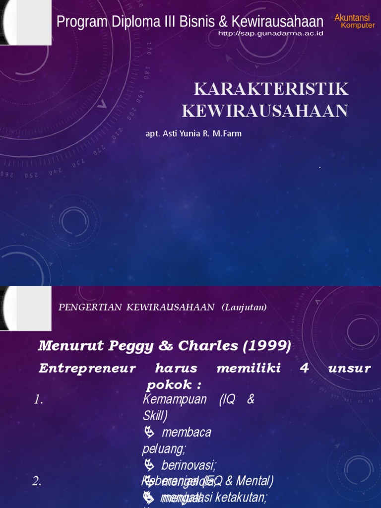 Karakteristik - Kewirausahaan | PDF Karakteristik - Kewirausahaan | PDF