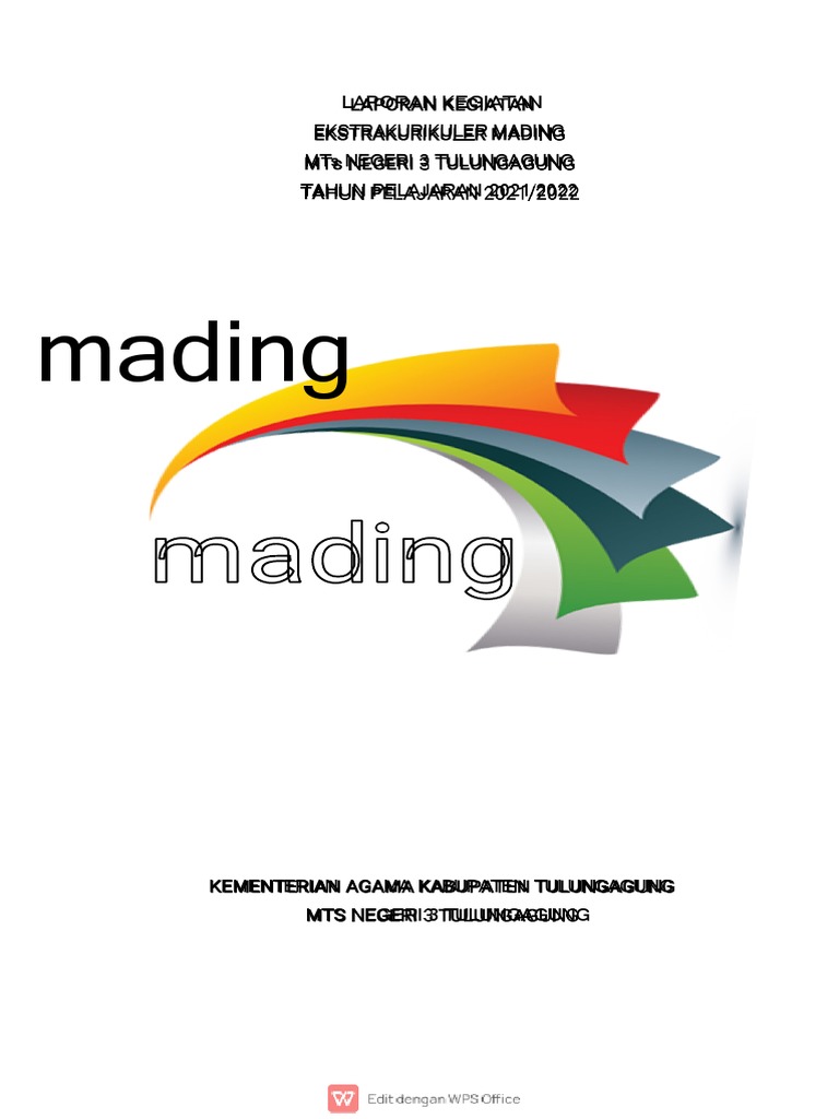 Program Tahunan Ekstra Mading 20182019 | PDF