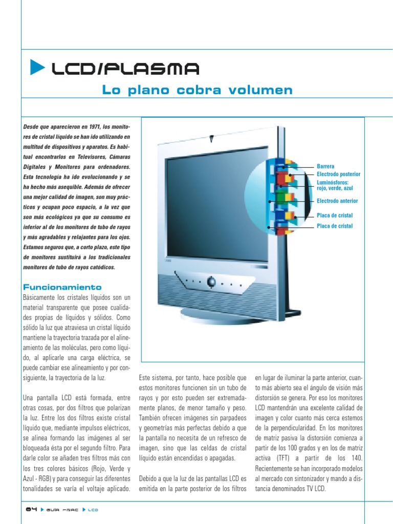 Monitores TFT Y LCD Comparativas | PDF