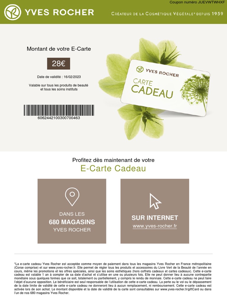 Yves Rocher - 20221123 | PDF