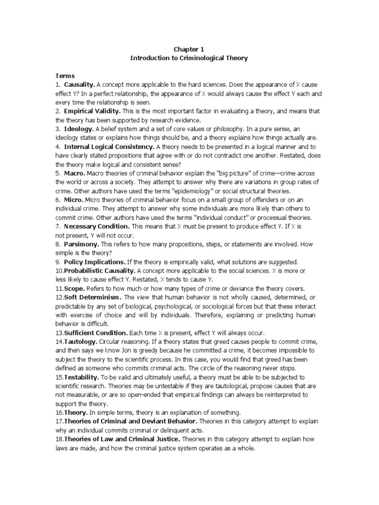 An Introduction to Key Concepts and Historical Roots of Criminological ...