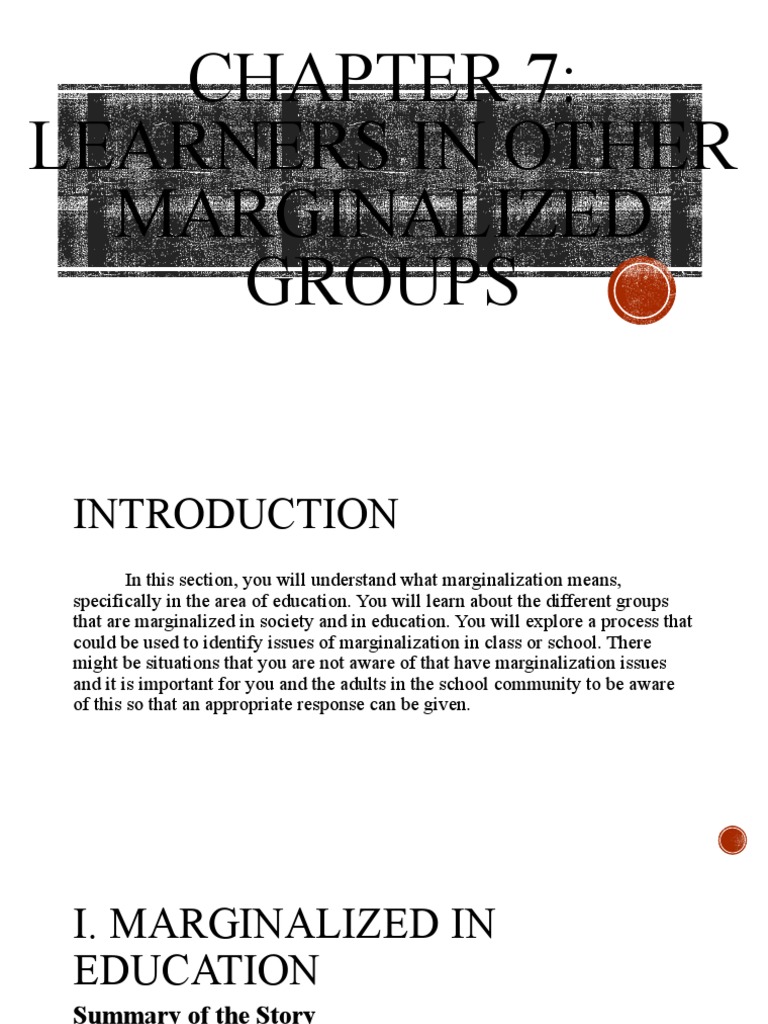 Understanding Educational Marginalization | PDF | Refugee | Child Abuse