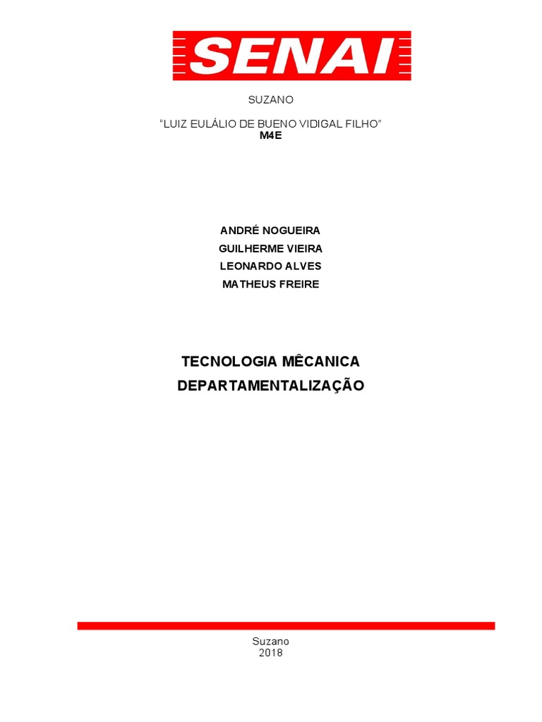 Trabalho Senai Modelo | Download grátis PDF | Economias | Business