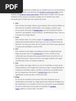 Ejemplos de Hipocorístico | PDF