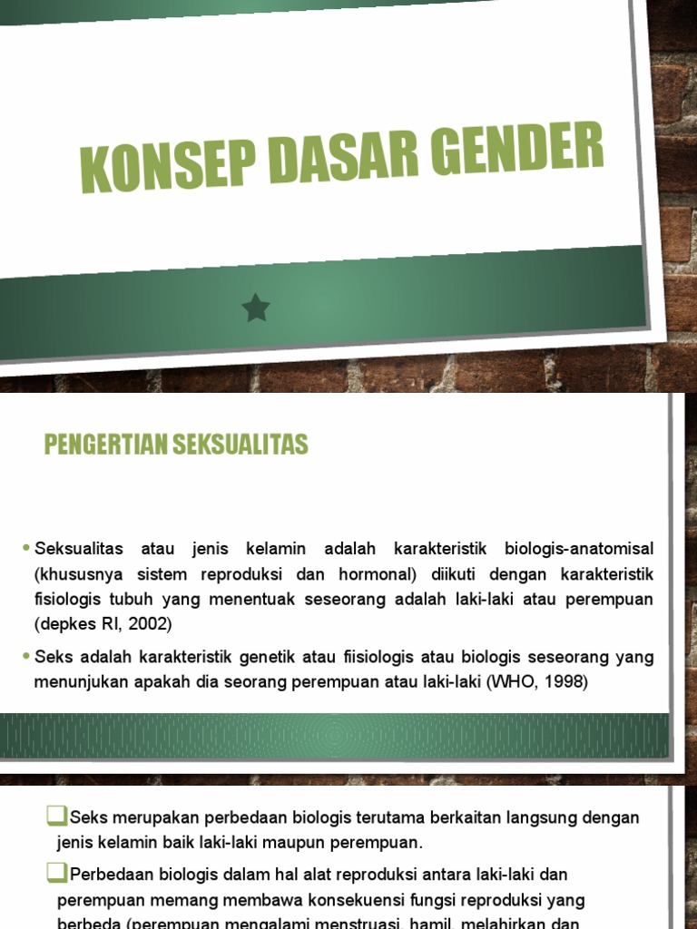 Konsep Dasar Gender Pdf
