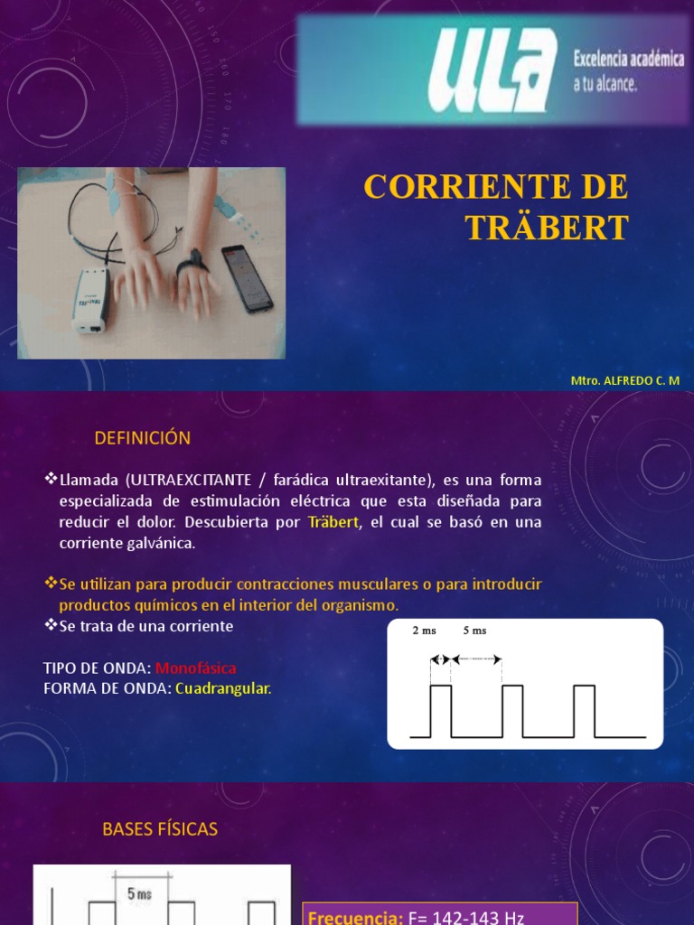 +corriente de Träbert | PDF | Dolor | Corriente eléctrica