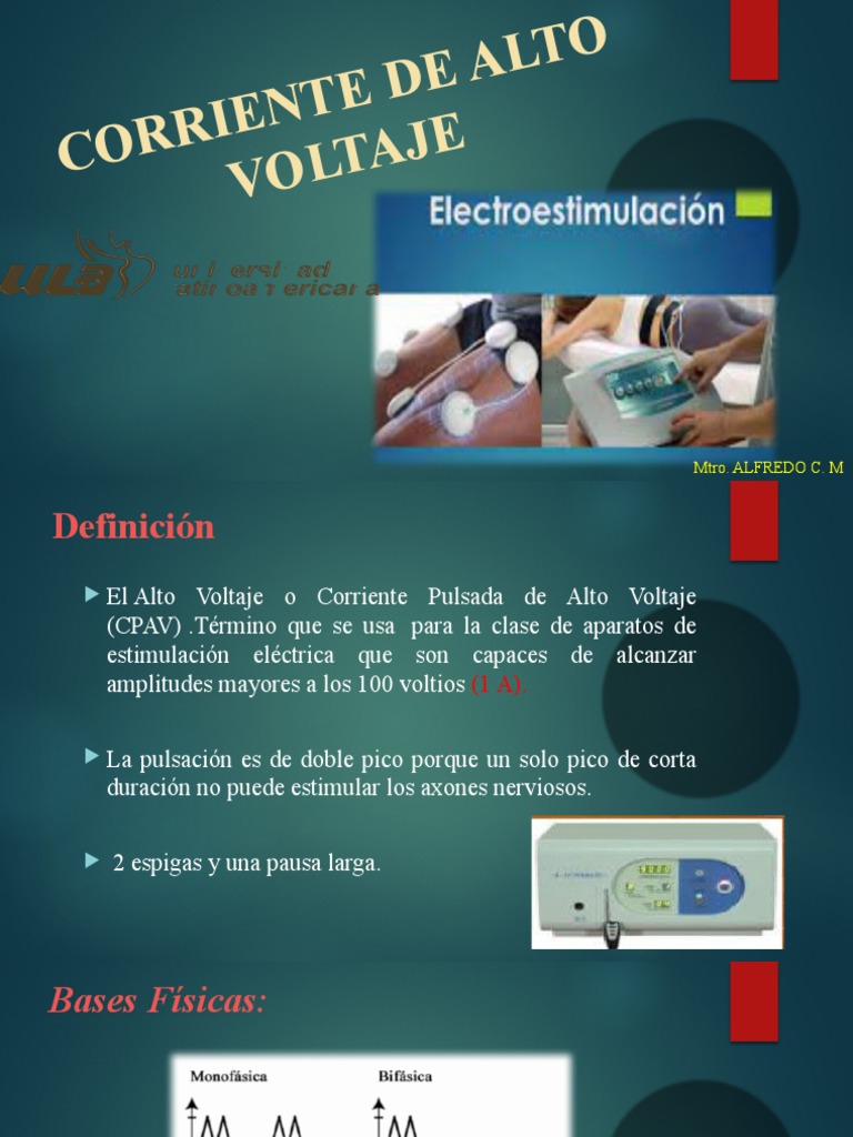 +c. Alto Voltaje | PDF | Dolor | Medicina CLINICA