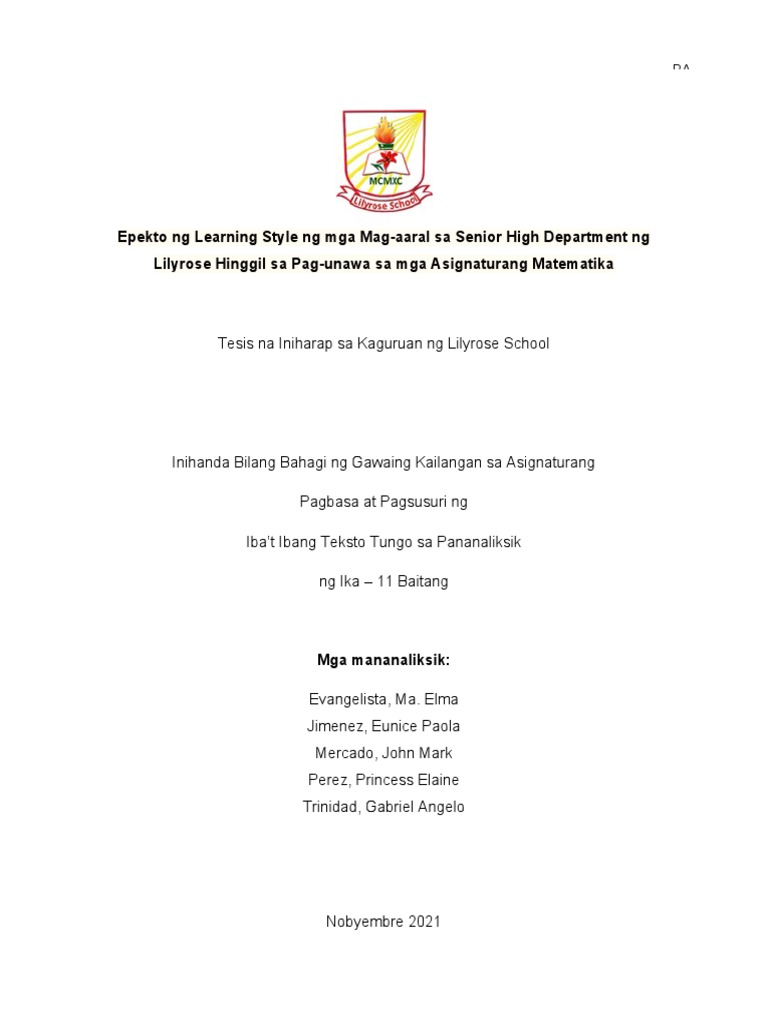 Filipino Manuscript | PDF