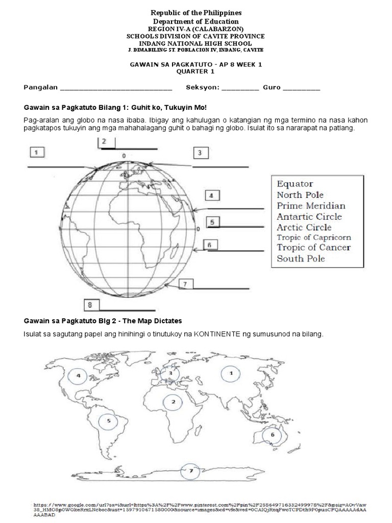 Week 1 Activity AP 8 Quarter 1 | PDF