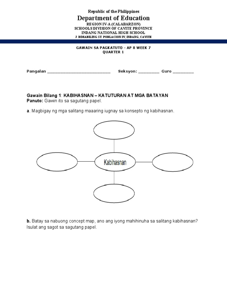 Week 7-Activity-Ap-8-Quarter-1 | PDF
