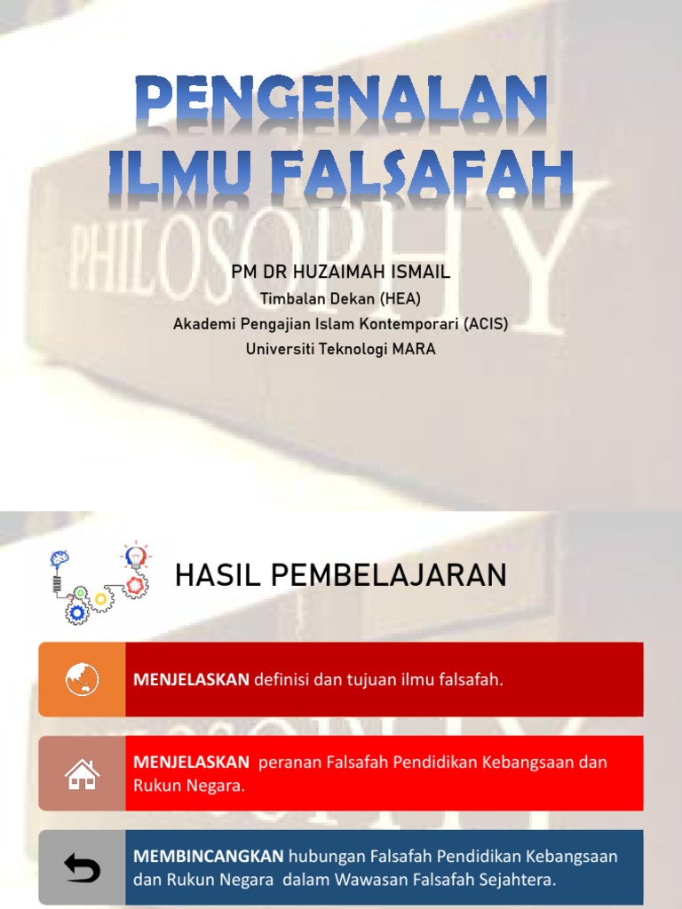 Bab 1 - Pengenalan Ilmu Falsafah | PDF