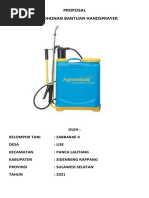 CONTOH PROPOSAL KELOMPOK TANI Permohonan Bantuan Hand Tractor-Dikonversi | PDF