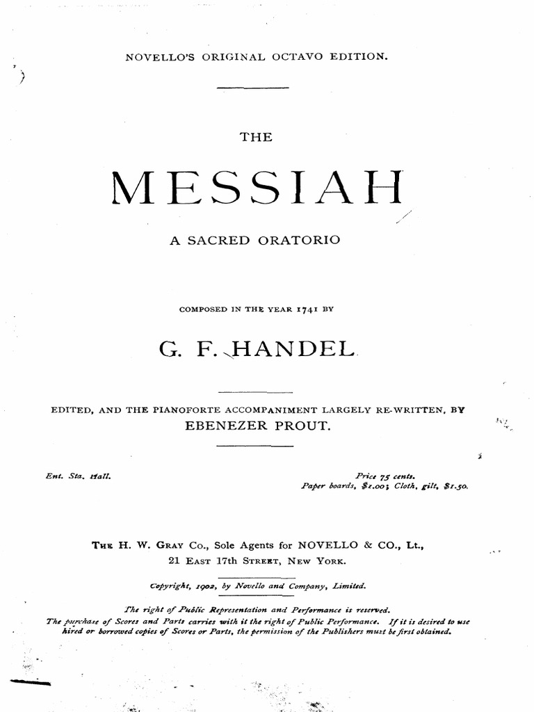 Handel Messiah English | PDF